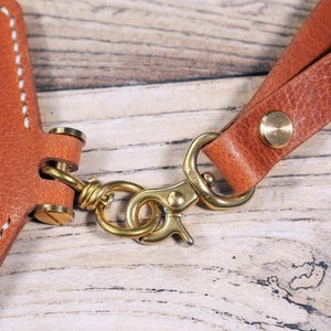 1 PCS Heavy Duty Solid Brass Swivel Connector Loop Hook for Leather ...