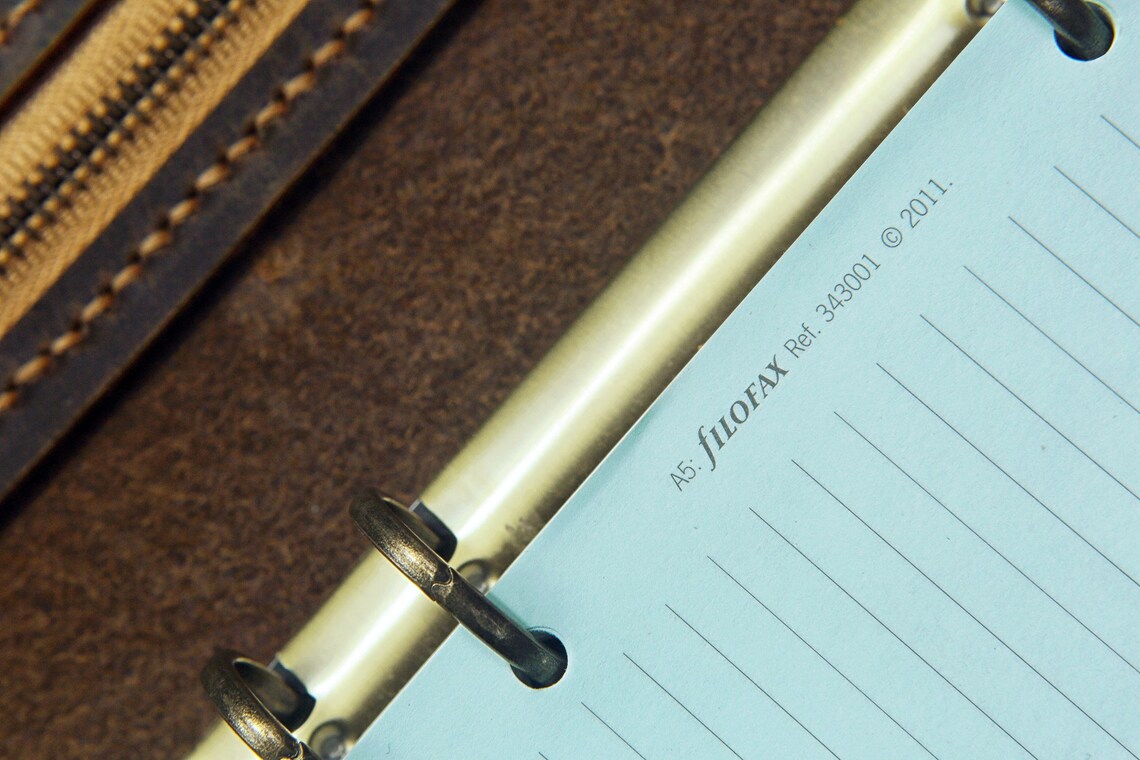 Vintage Custom Leather Cover for Filofax Organiser Organizer - Etsy