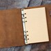 Personalized Refillable 6 Ring Rustic Leather A6 Journal Cover - Etsy