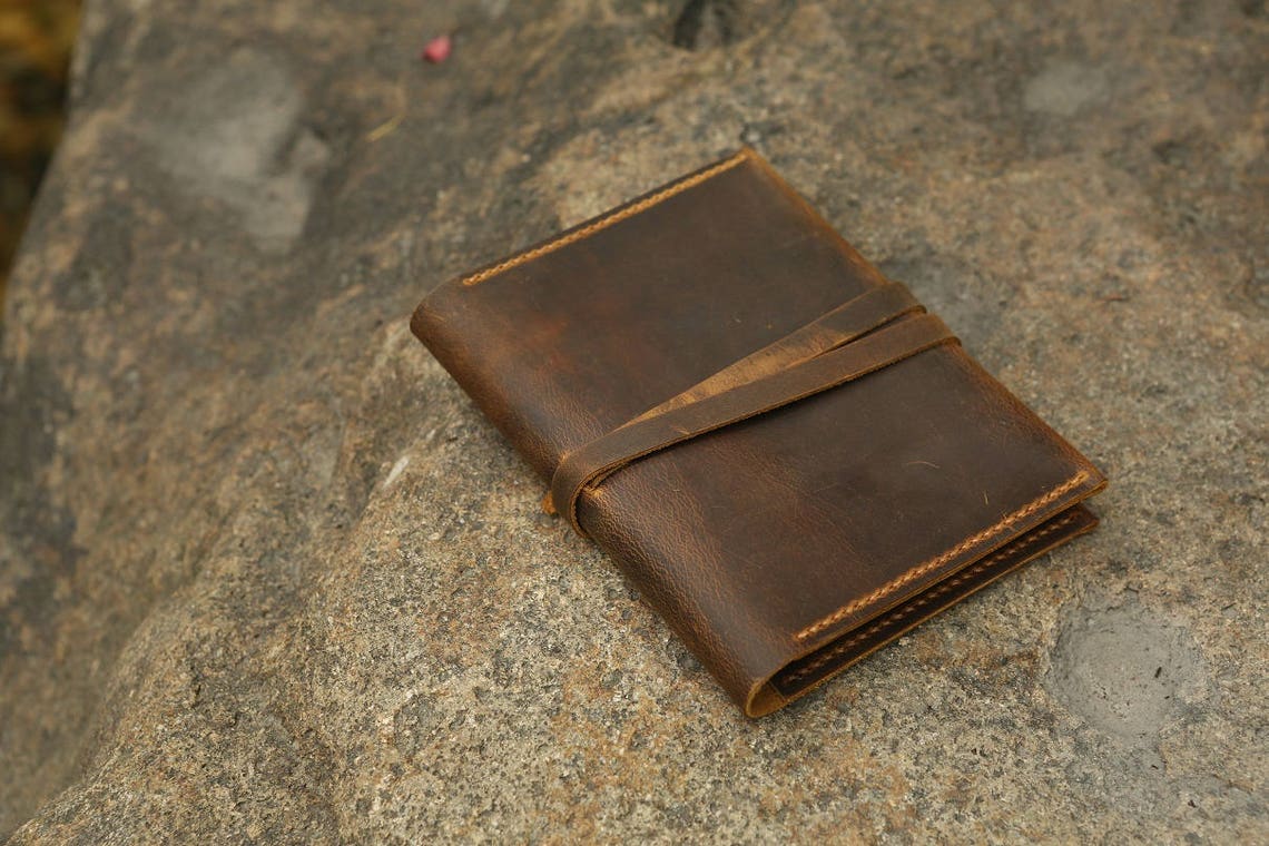 Personalized Vintage Retro Leather Case Cover for A6 Notebook | Etsy