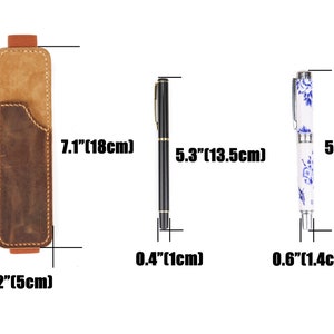 Personalized Leather Handcrafted Pen Holder for Notebook Journal Dual ...