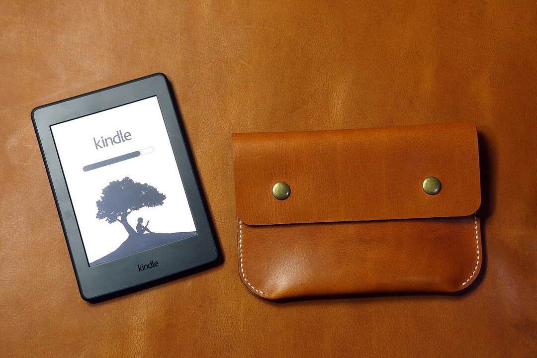 Vegetable Tanned Leather 2021 Kindle Paperwhite 5 Case Cover Brown Real ...