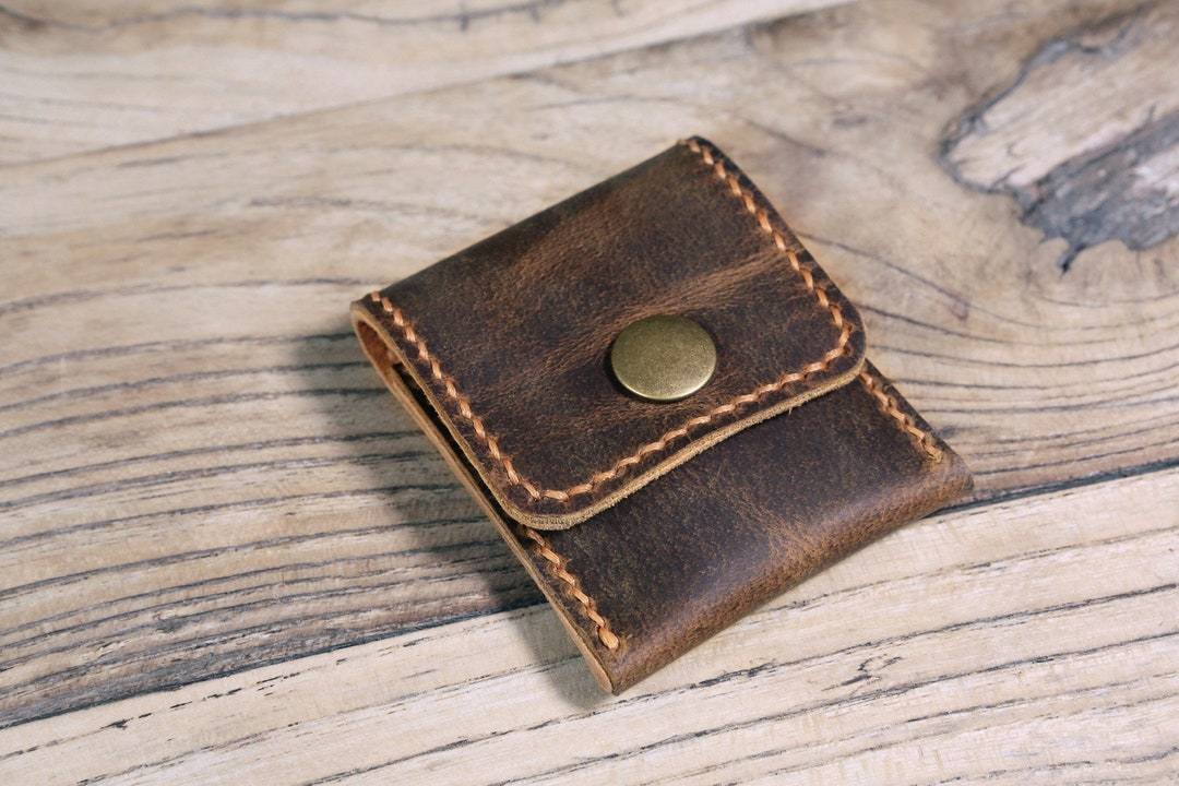 Personalized Leather Travel Jewelry Pouch , Brown Black Leather Wedding ...