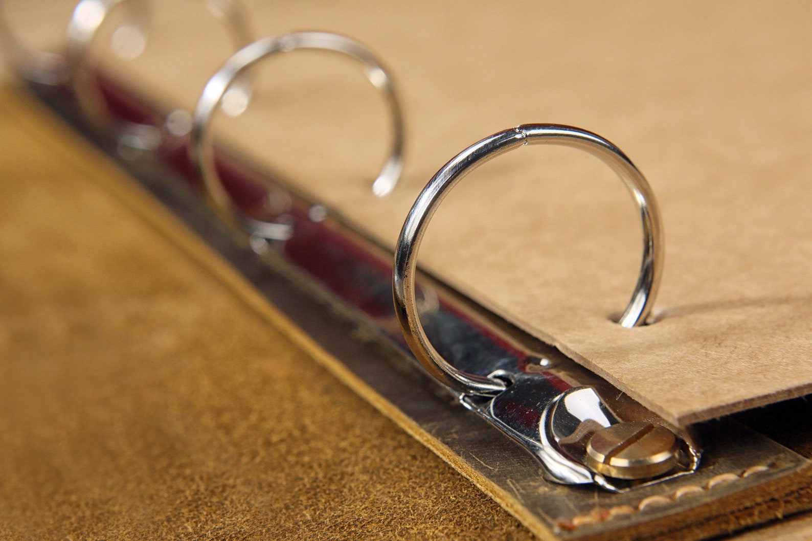 Personalised Leather A4 Ring Binder Retro Leather A4 4 Ring | Etsy