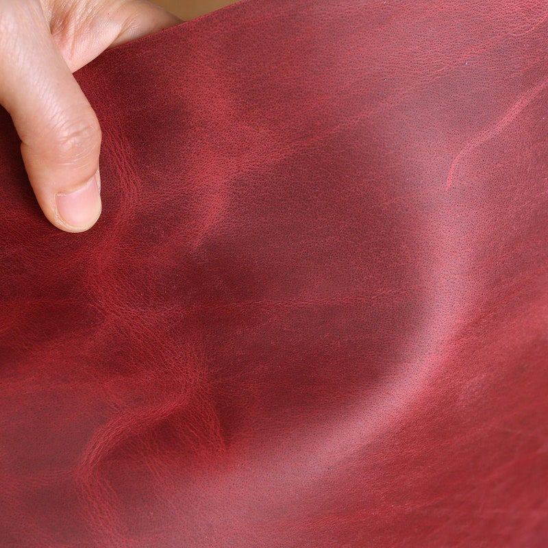 Red Upholstery Leather Fabric - Etsy