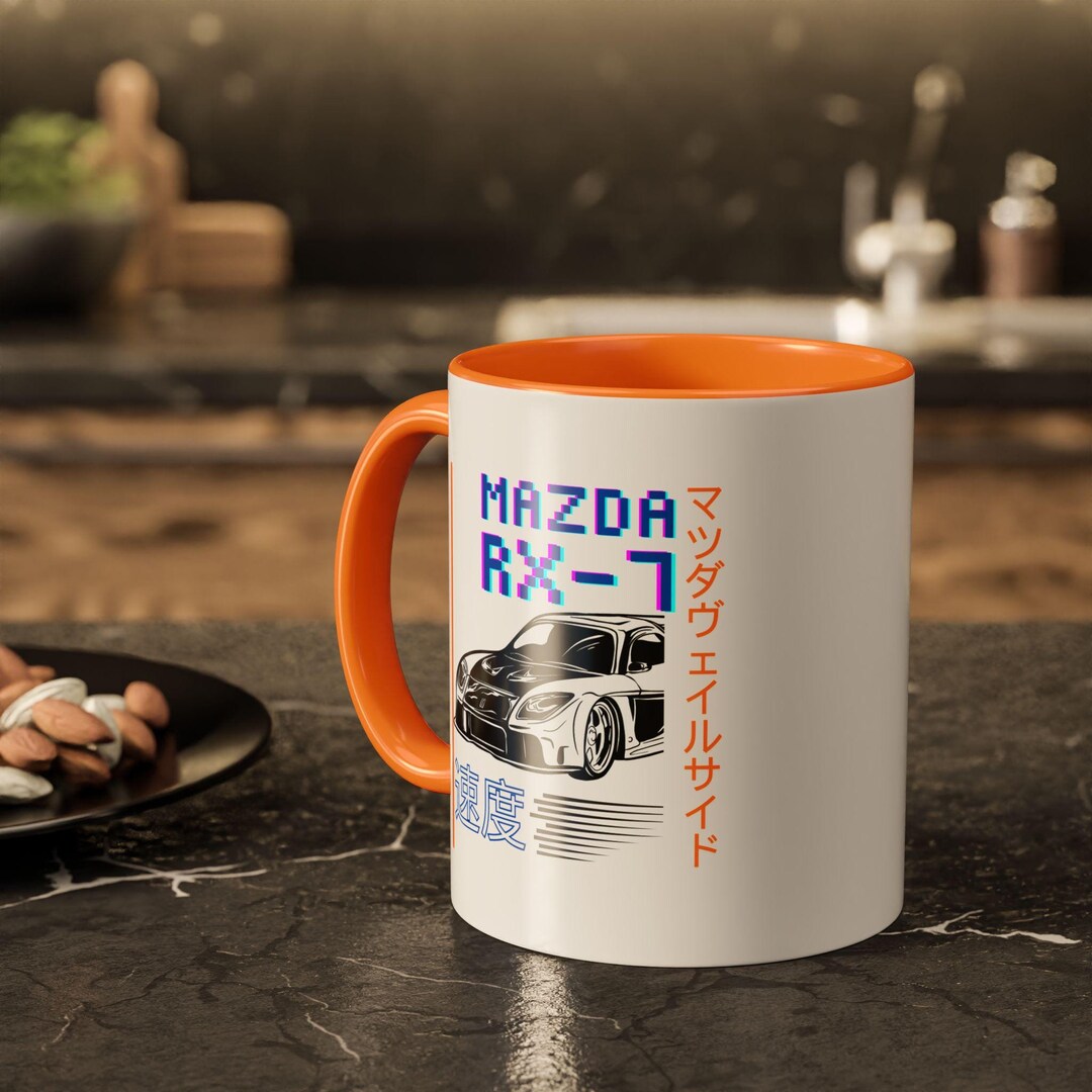 RETRO JDM, Mazda RX-7 Mug, Car Guy Mug, Car Enthusiast Gifts, Car Guy ...