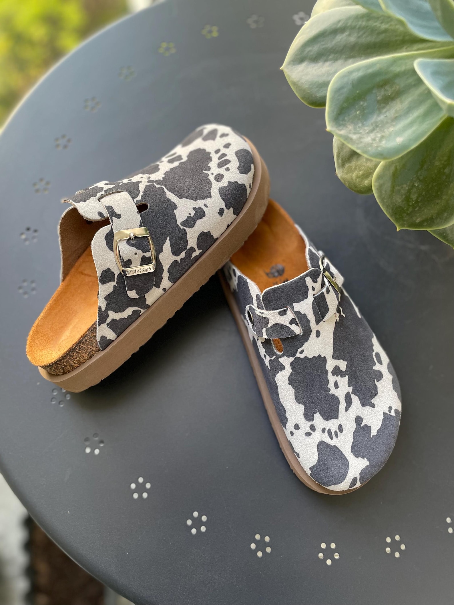 Handmade Cow Print Cork Clogs: Orthopedic Comfort Mules - Etsy