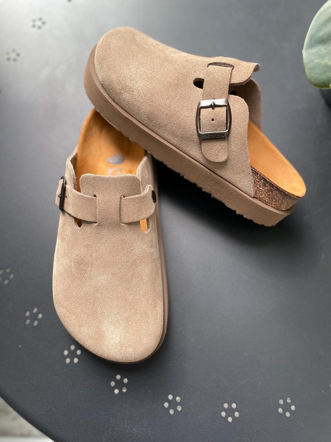 Handmade Anatomical Cork Sole Clogs: Women's Leather Platform Sandals ...