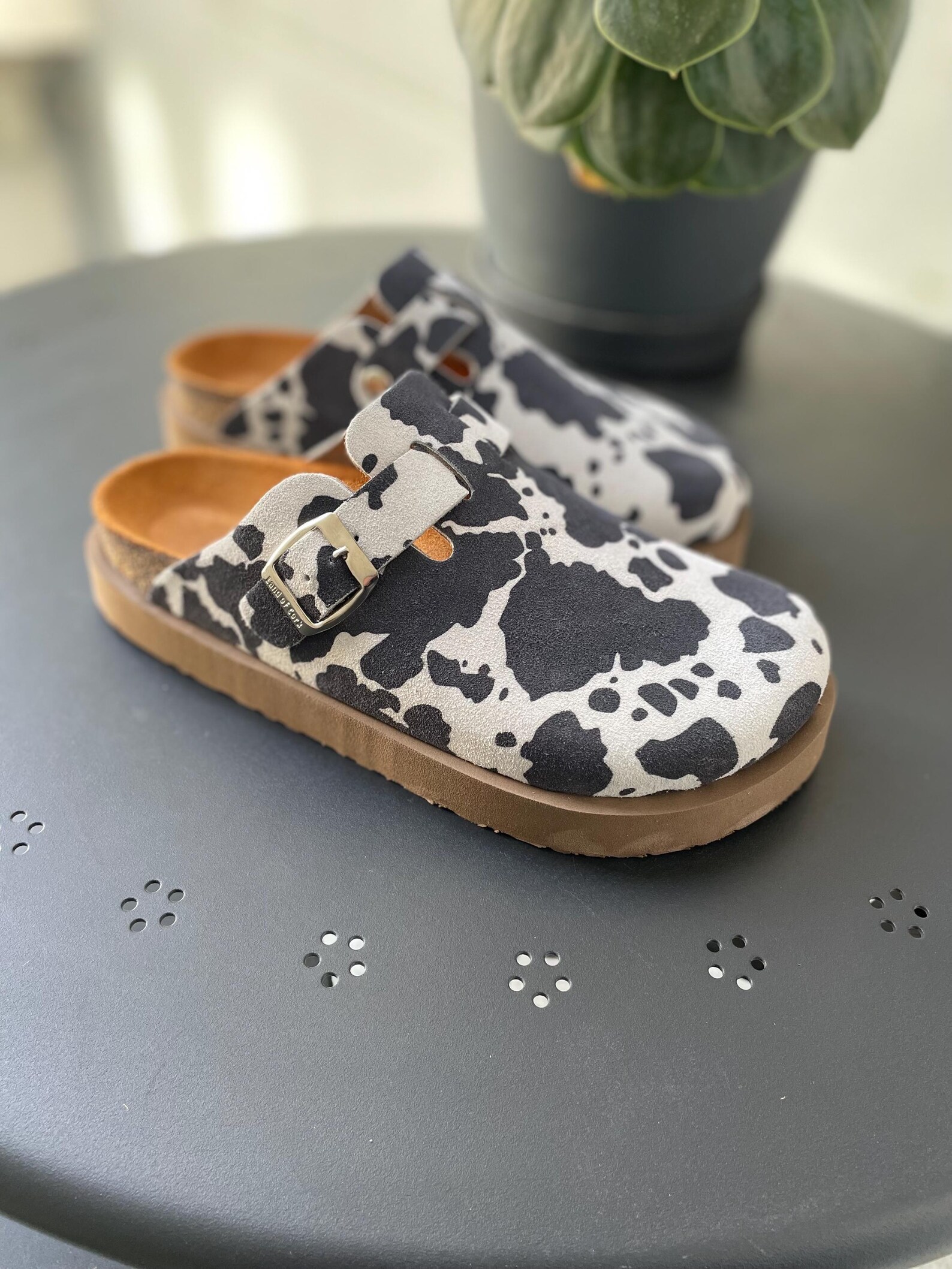 Handmade Cow Print Cork Clogs: Orthopedic Comfort Mules - Etsy