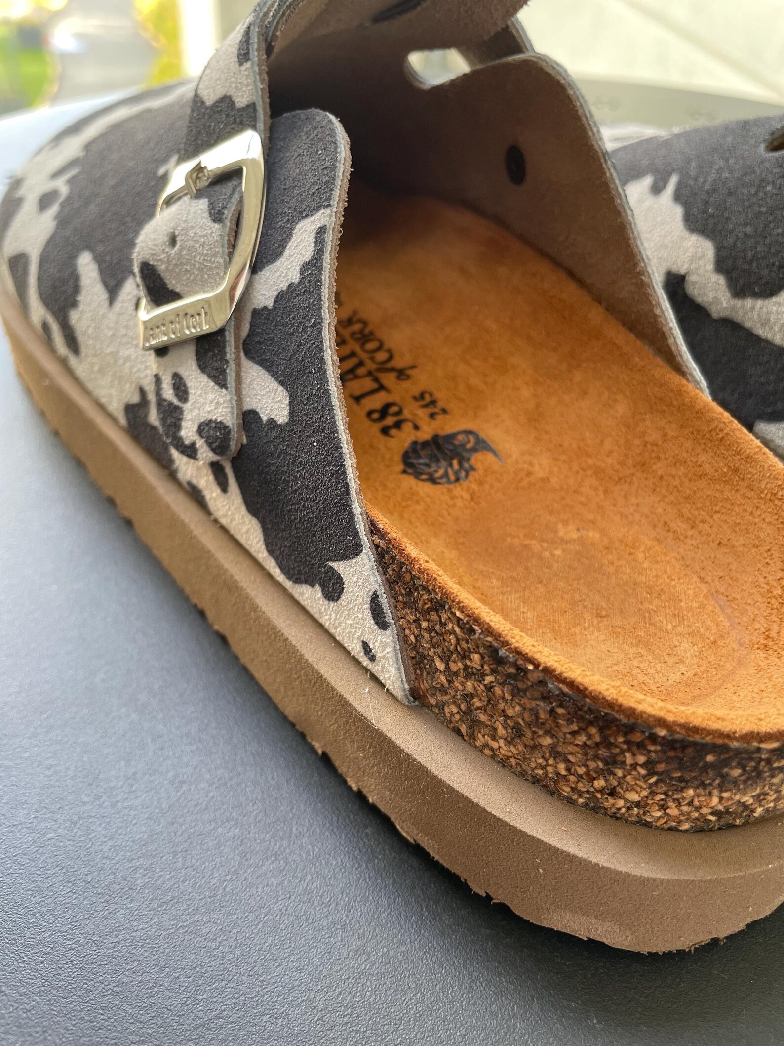 Handmade Cow Print Cork Clogs: Orthopedic Comfort Mules - Etsy