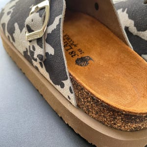 Handmade Cow Print Cork Clogs: Orthopedic Comfort Mules - Etsy