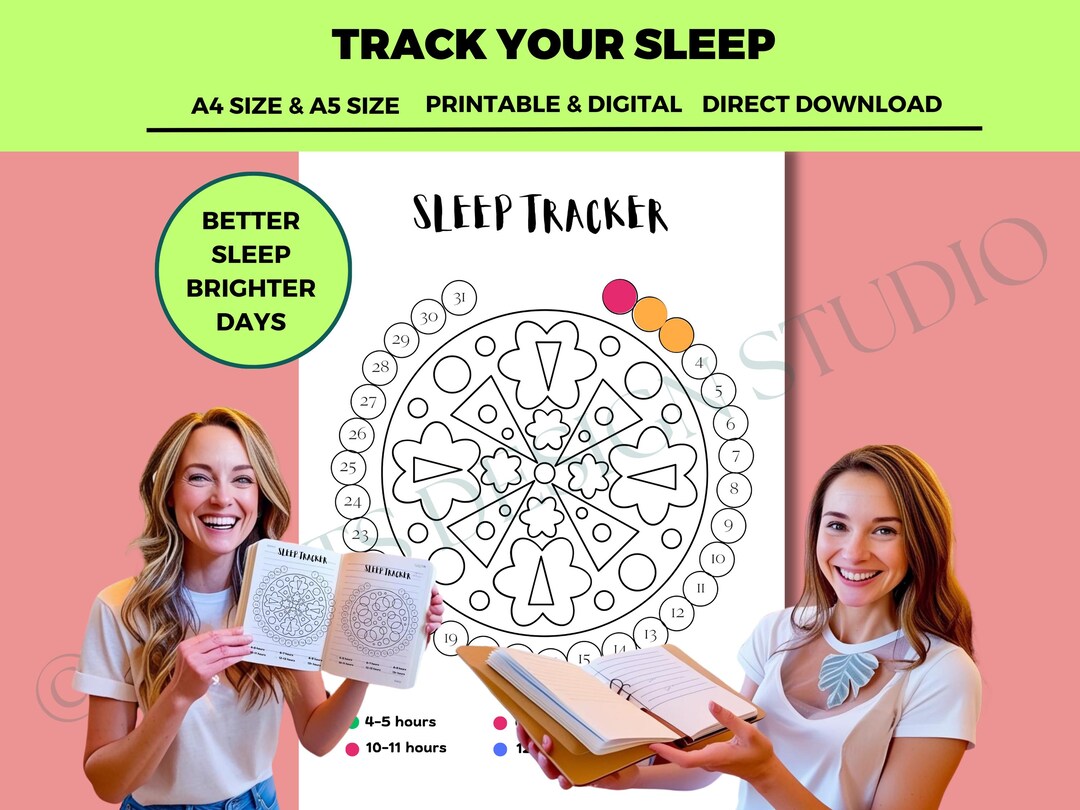 Printable Sleep Tracker Digital Sleep Log Sleep Habit Tracker Sleep ...