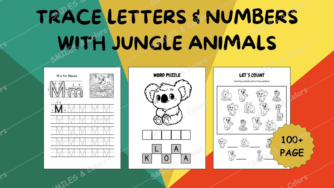 Learn to Write With Farm Animals | Letter Tracing Workbook for Kids ...