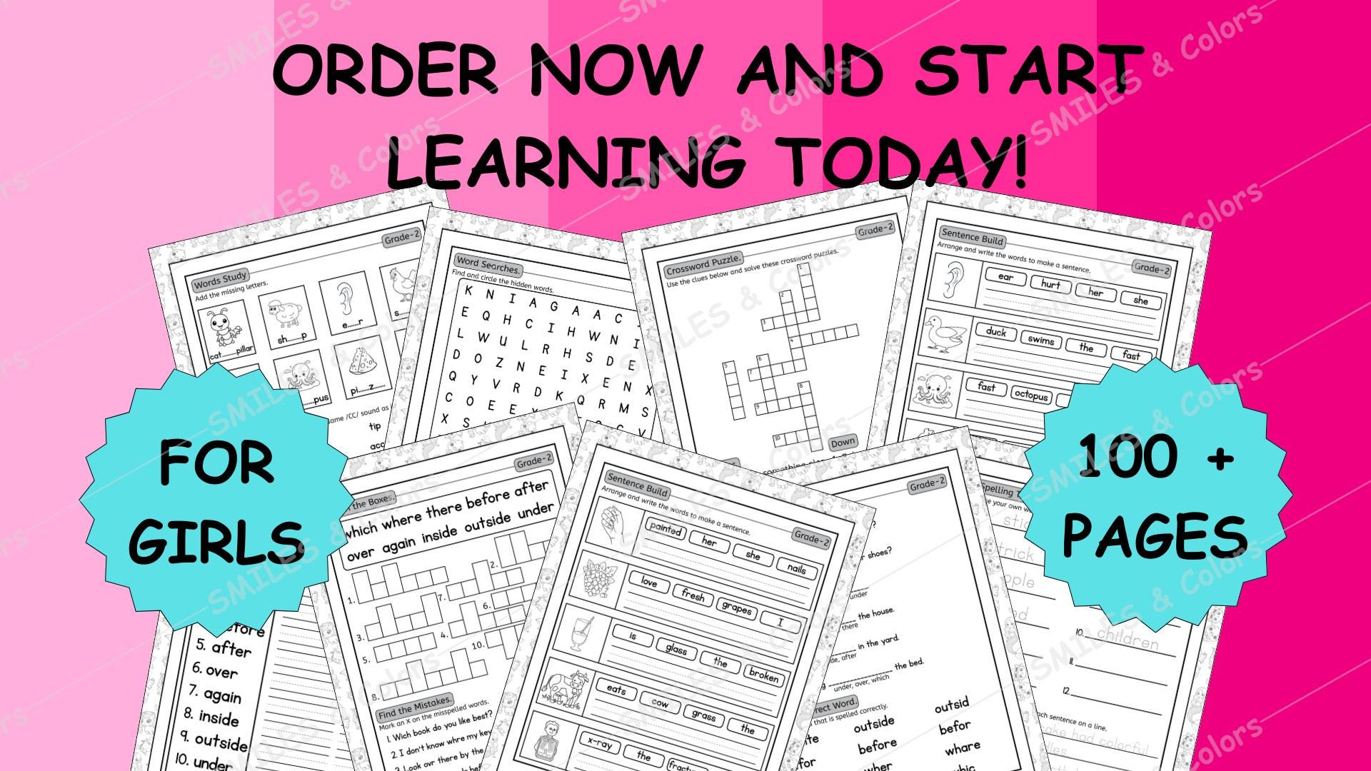 2nd Grade Spelling Workbook for Girls – Fun Activities, Creative Games ...