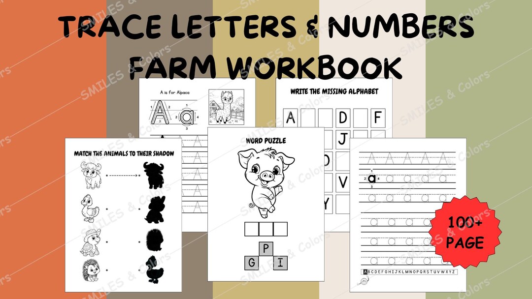 Jungle ABC Trace and Color Activity Book for Kids Ages 3-5 | Learn ...