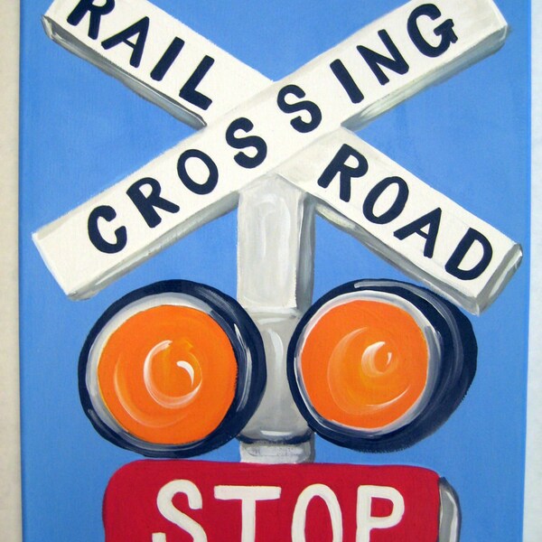 Rail Road Train Crossing - Etsy