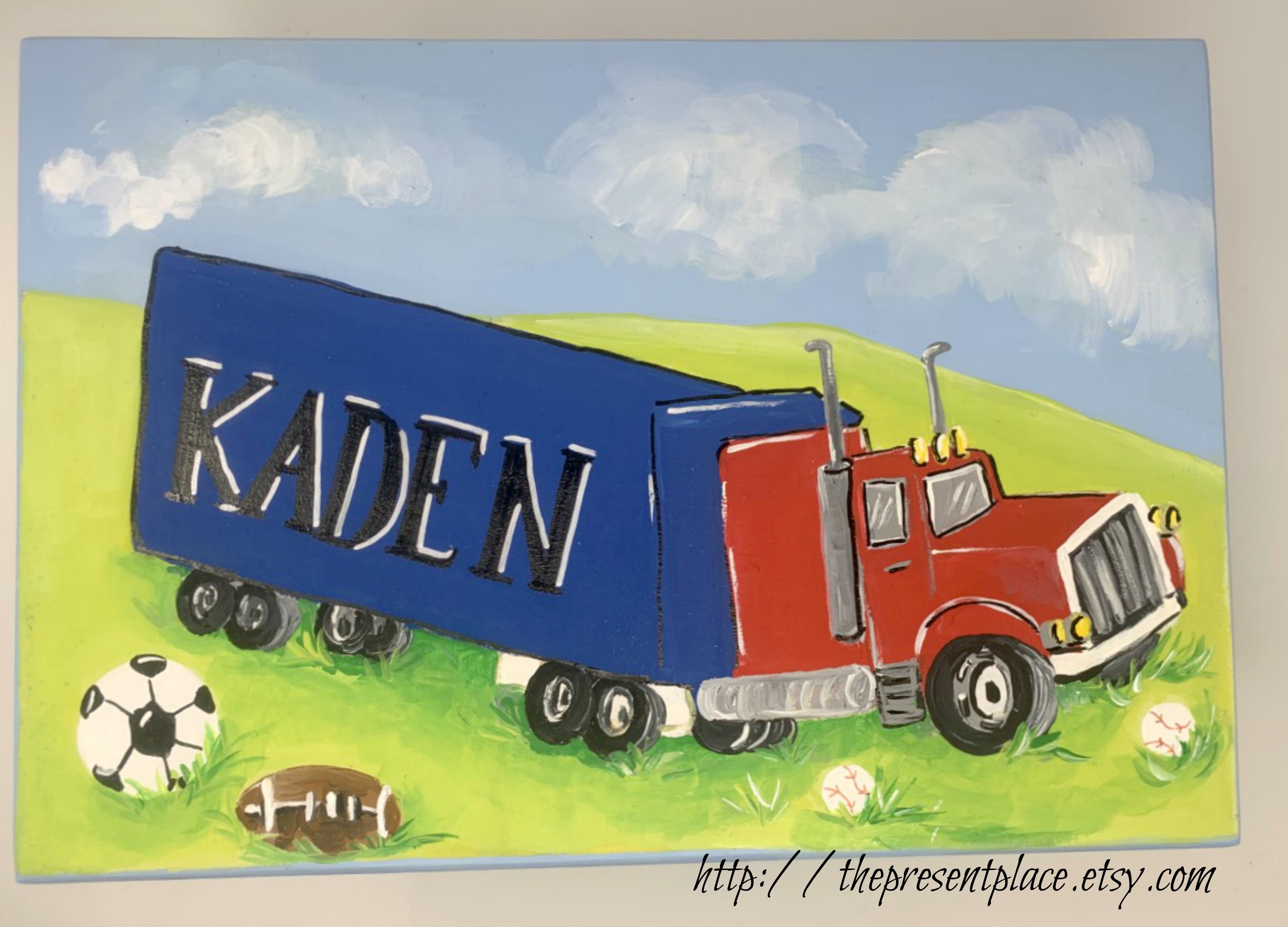 Eighteen Wheeler Personalized Step Stool - Etsy