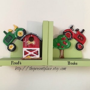 Tractor Bookends,tractors,farm Theme,farm Bookends,boys Bookends ...