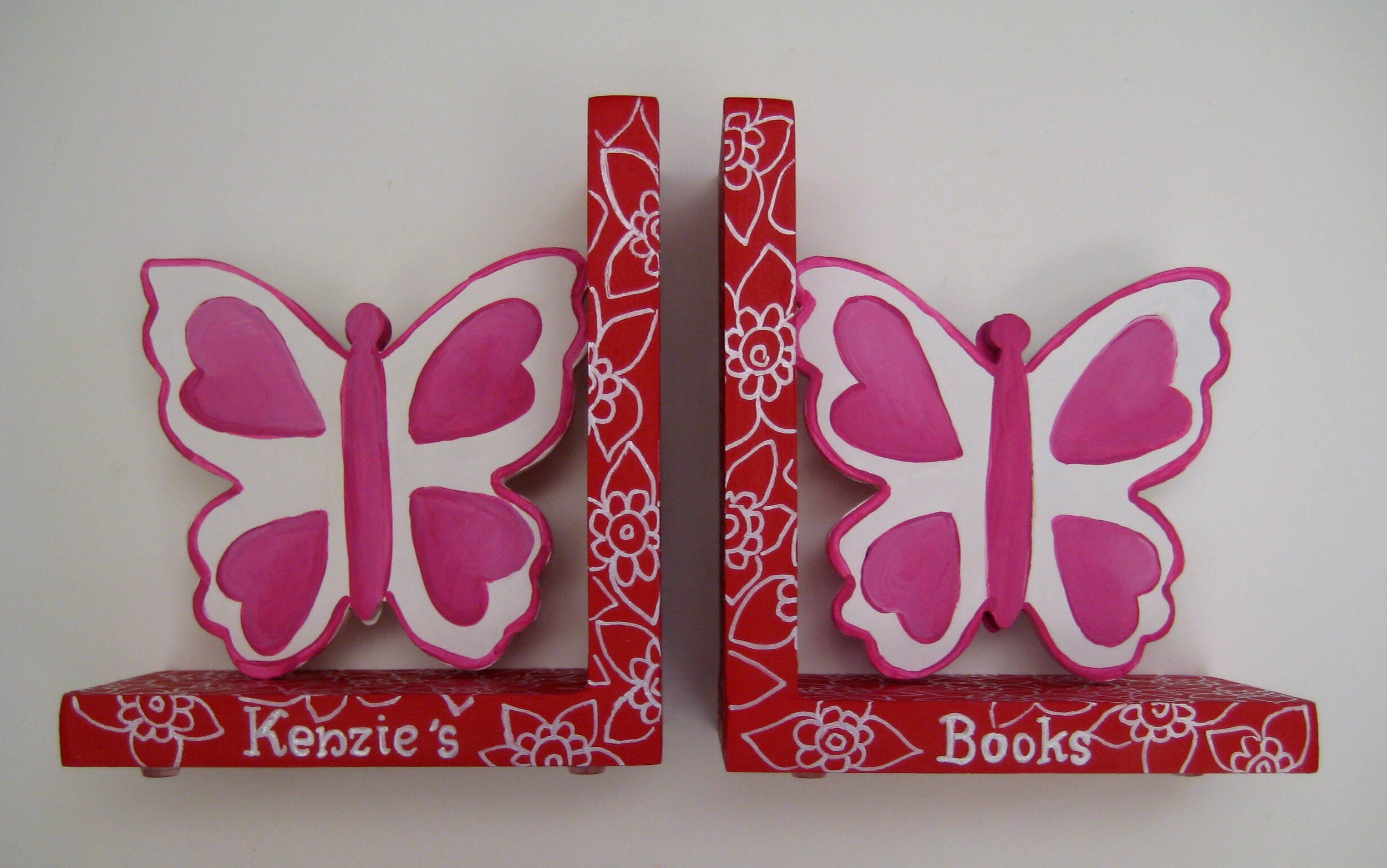 Purple Butterfly Children's Bookends | Etsy