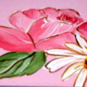 Personalized Pink Memory Box With Daisies and Roses. Shower Gift ...