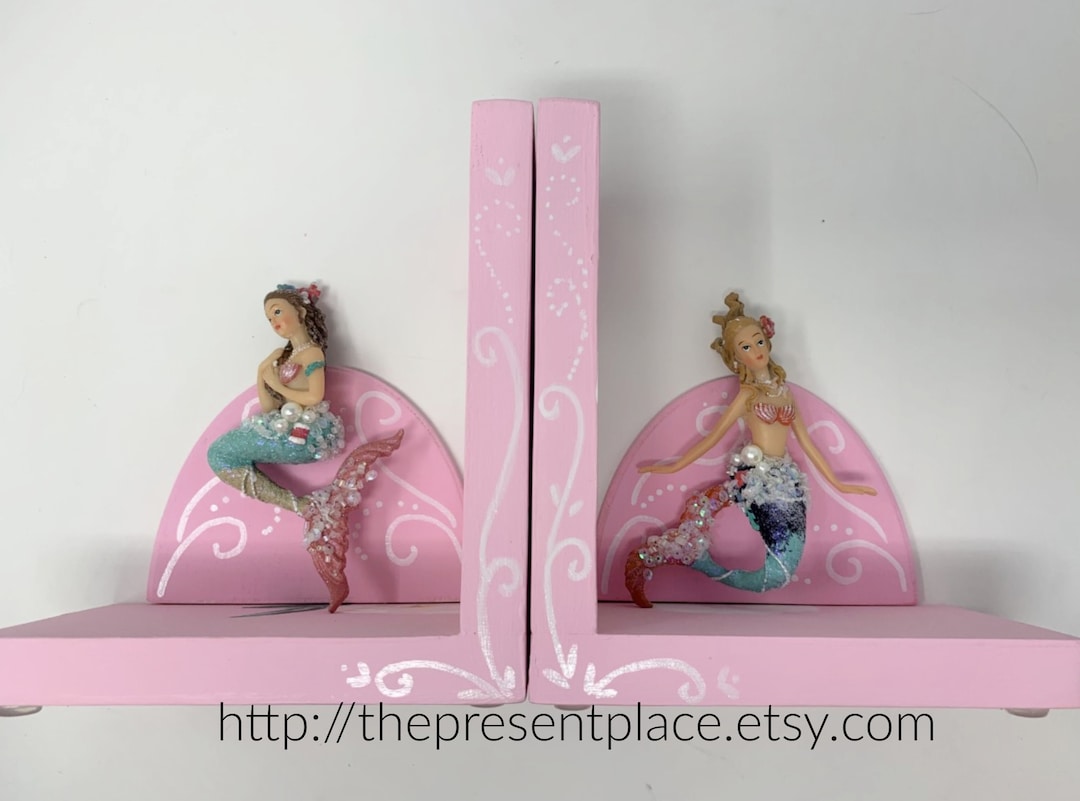 Personalized Mermaid Bookends - Etsy