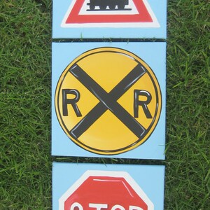 Hand Painted Stop Street Sign Wall Art,road Sign,traffic Sign Painting ...