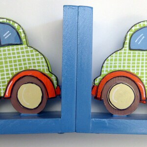 Car Bookends,boys Car Bookends,kids Bookends,boys Book Ends,children's ...