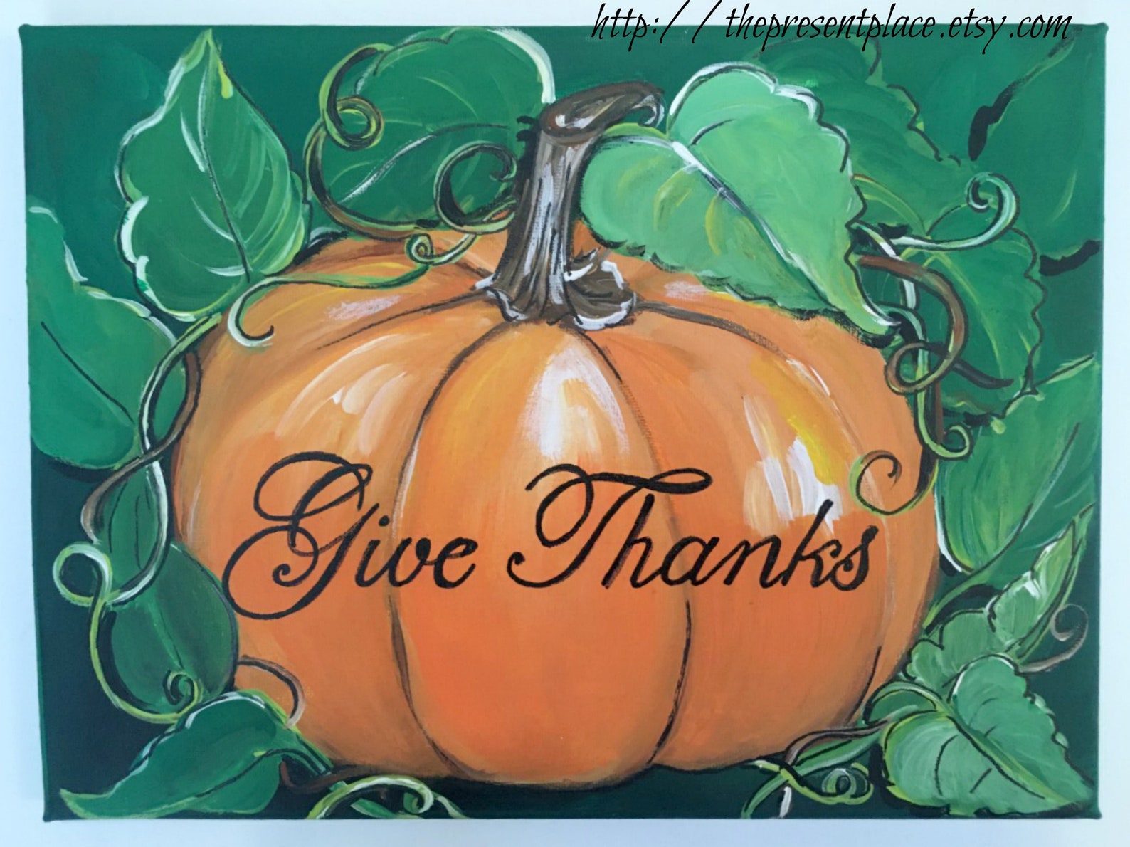 Autumn Paintingoriginal Paintinggive Thanks Paintingfall | Etsy