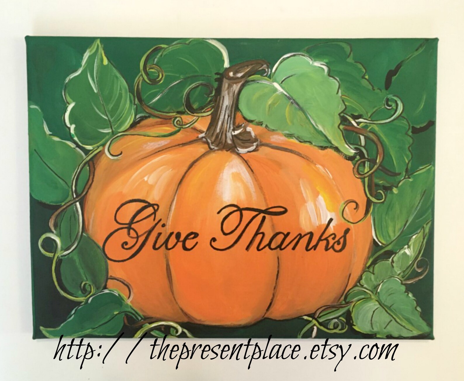 Autumn Paintingoriginal Paintinggive Thanks Paintingfall | Etsy