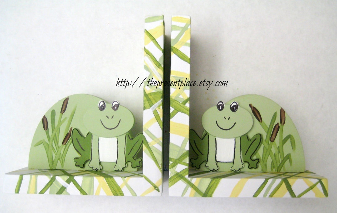 Personalized Frog Bookends - Etsy