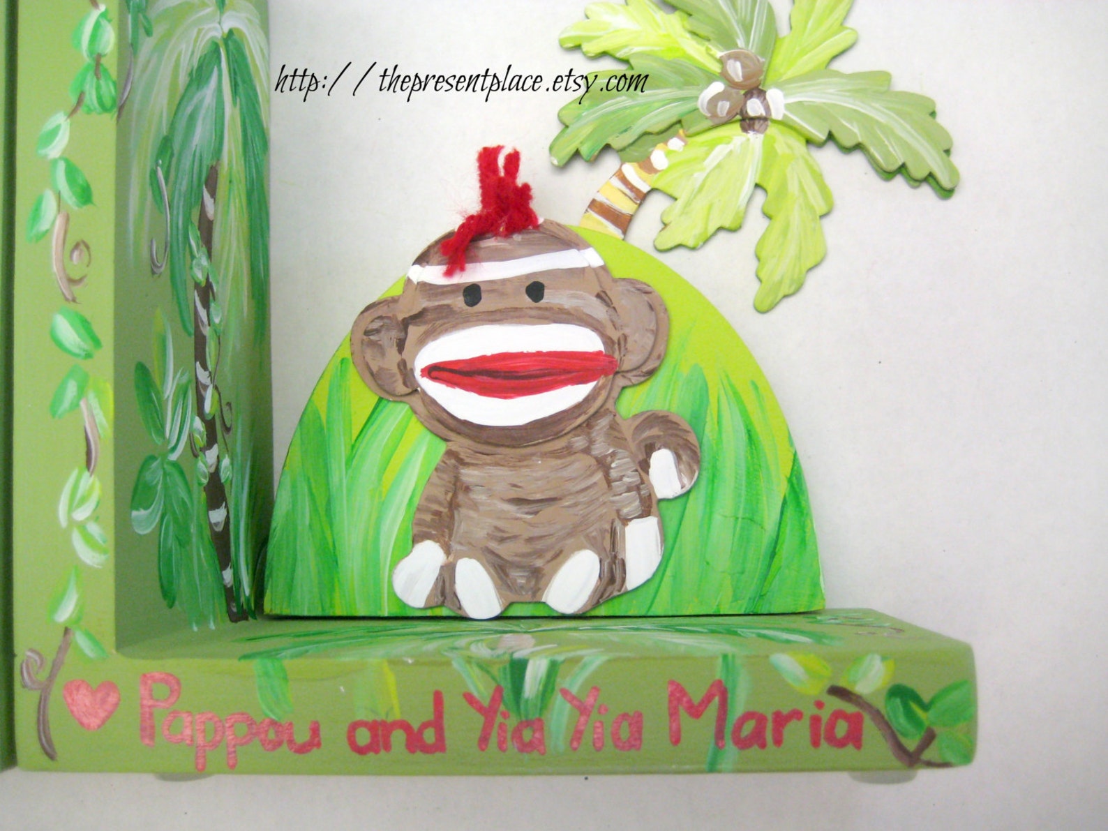 Personalized sock monkey bookends | Etsy