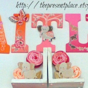 Pink Butterfly Letters for Girls, Girls Wooden Letters - Etsy