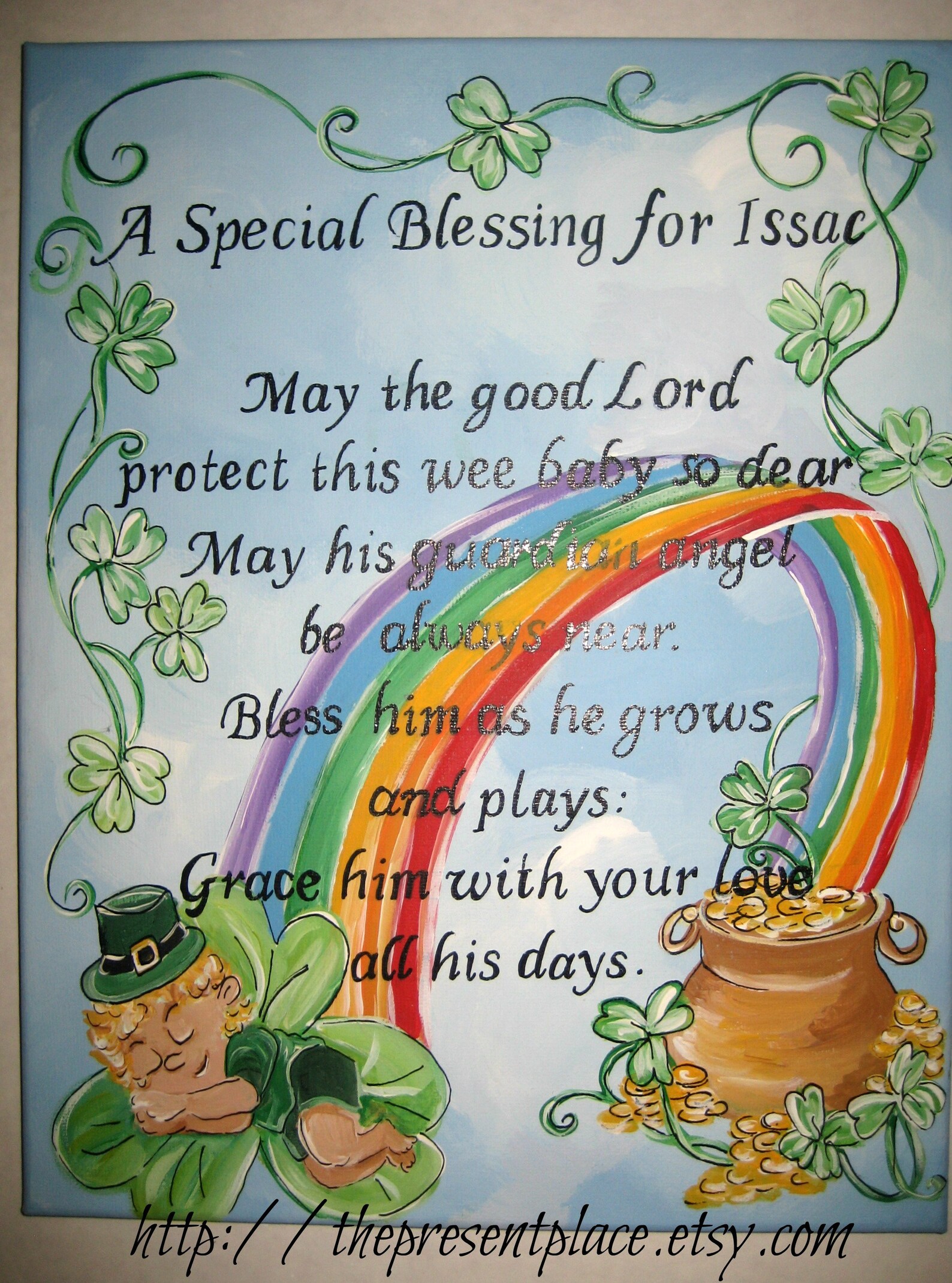 Personalized Irish Baby Blessing - Etsy