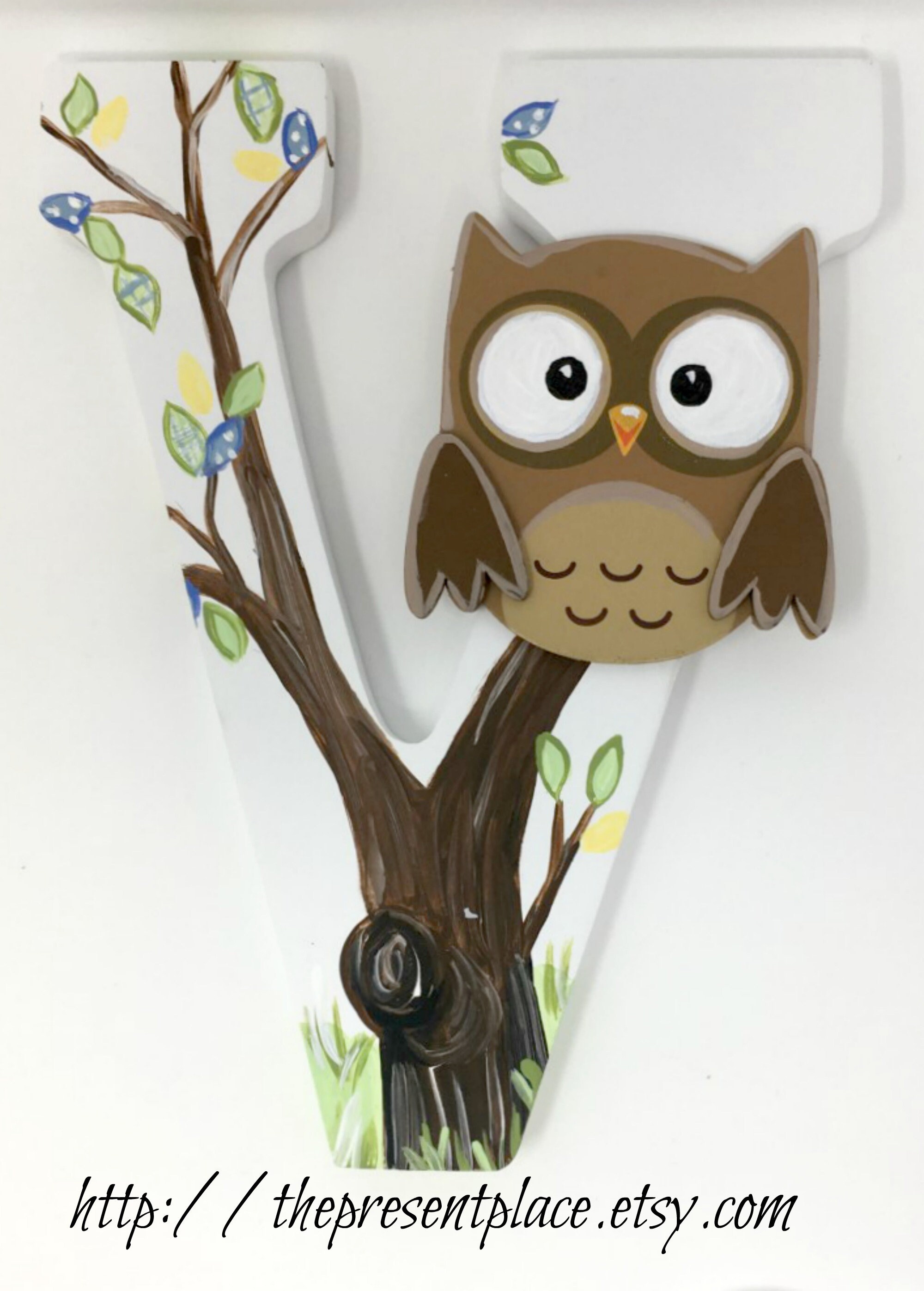 Fox lettersforest animal letterswooden letters | Etsy