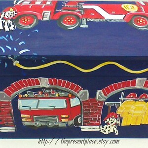 Large Personalized,fireman Box,fire Truck Keepsake Box,fire Station ...