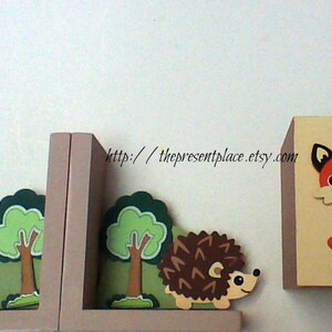 Personalized Forest Bookends,fox Bookends - Etsy