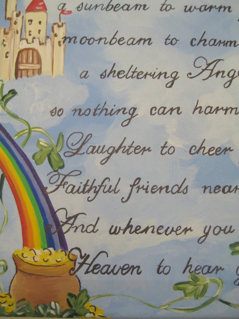 Personalized Irish Baby Blessing - Etsy