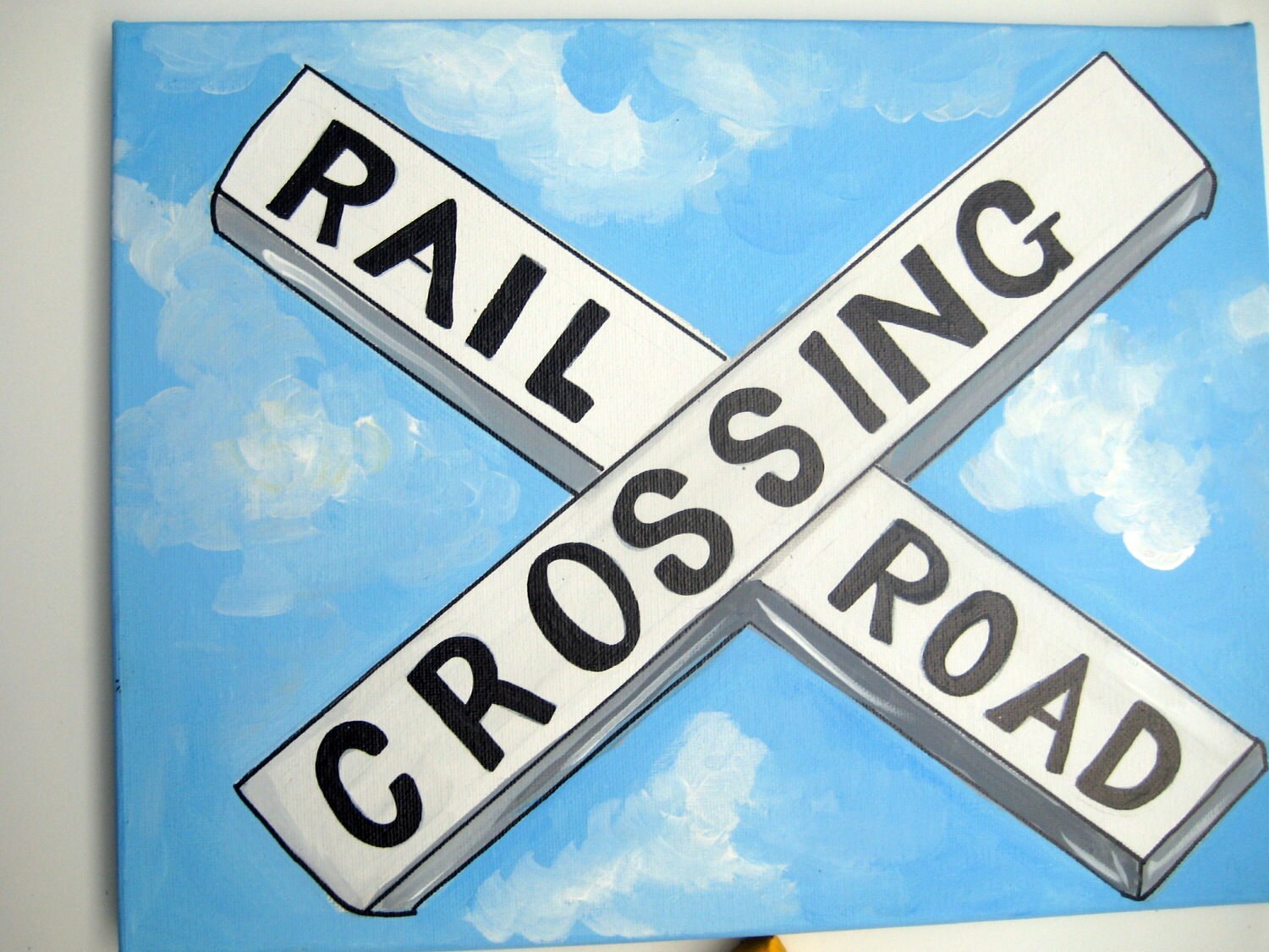 Rail Road Crossing Signrailway Crossing Signtraffic - Etsy