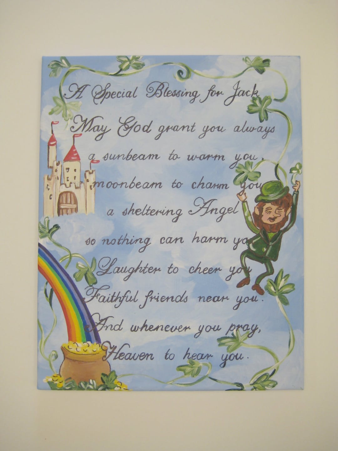 Personalized Irish Baby Blessing - Etsy