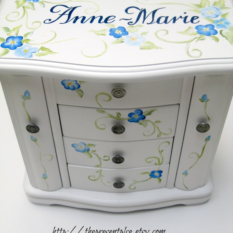 White Jewelry Box - Etsy