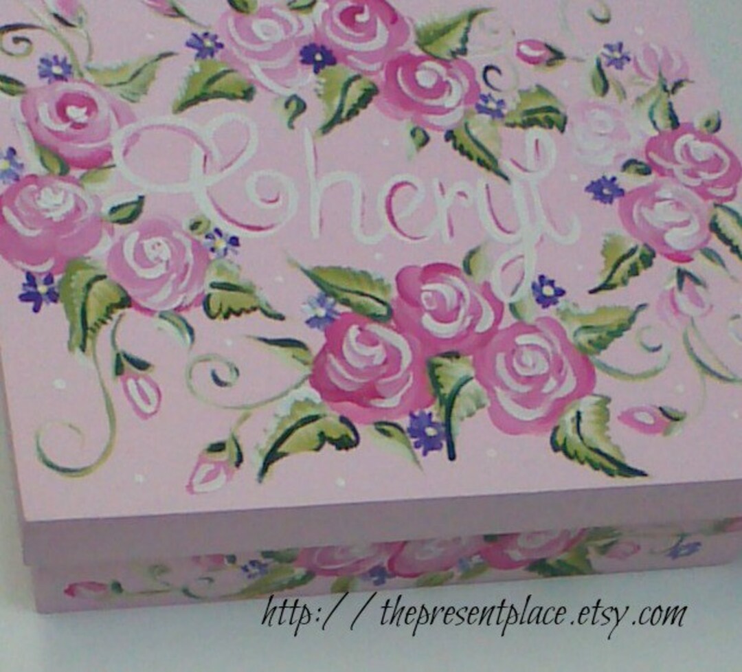 Large Romantic Roses Keepsake Box Personalizedcustomized - Etsy
