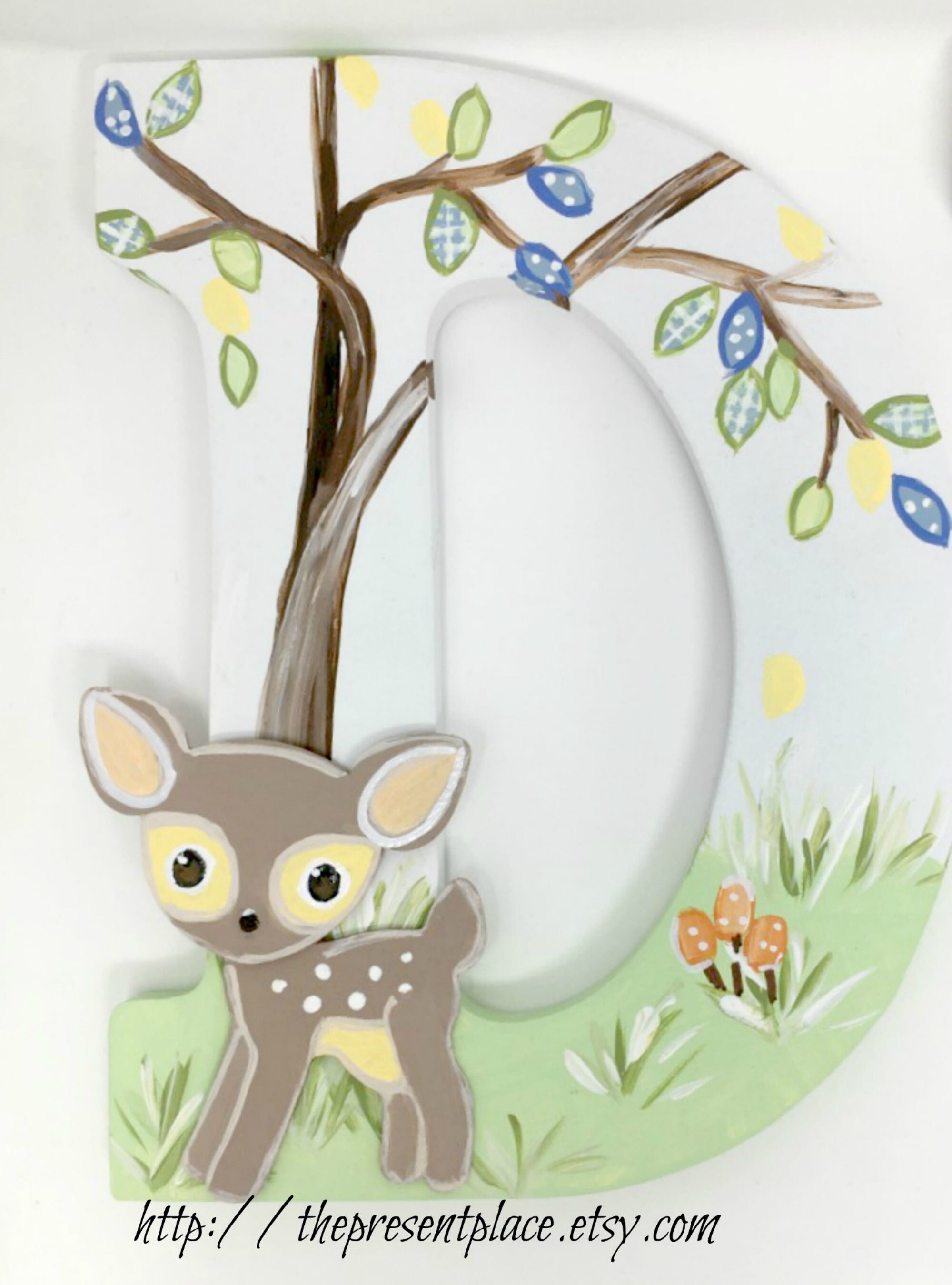 Fox lettersforest animal letterswooden letters | Etsy