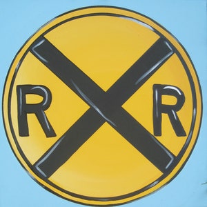 Hand Painted Stop Street Sign Wall Art,road Sign,traffic Sign Painting ...