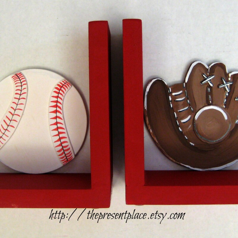 Baseball Bookends - Etsy
