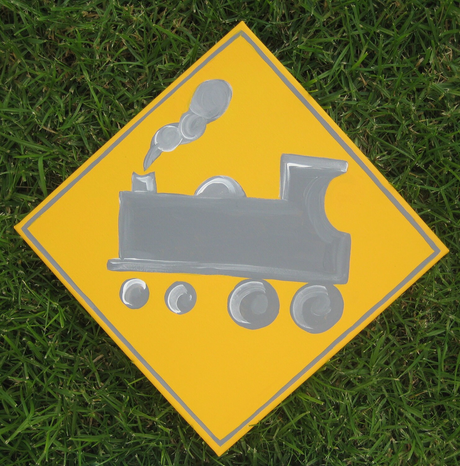 Hand painted stop street sign wall artroad signtraffic sign | Etsy