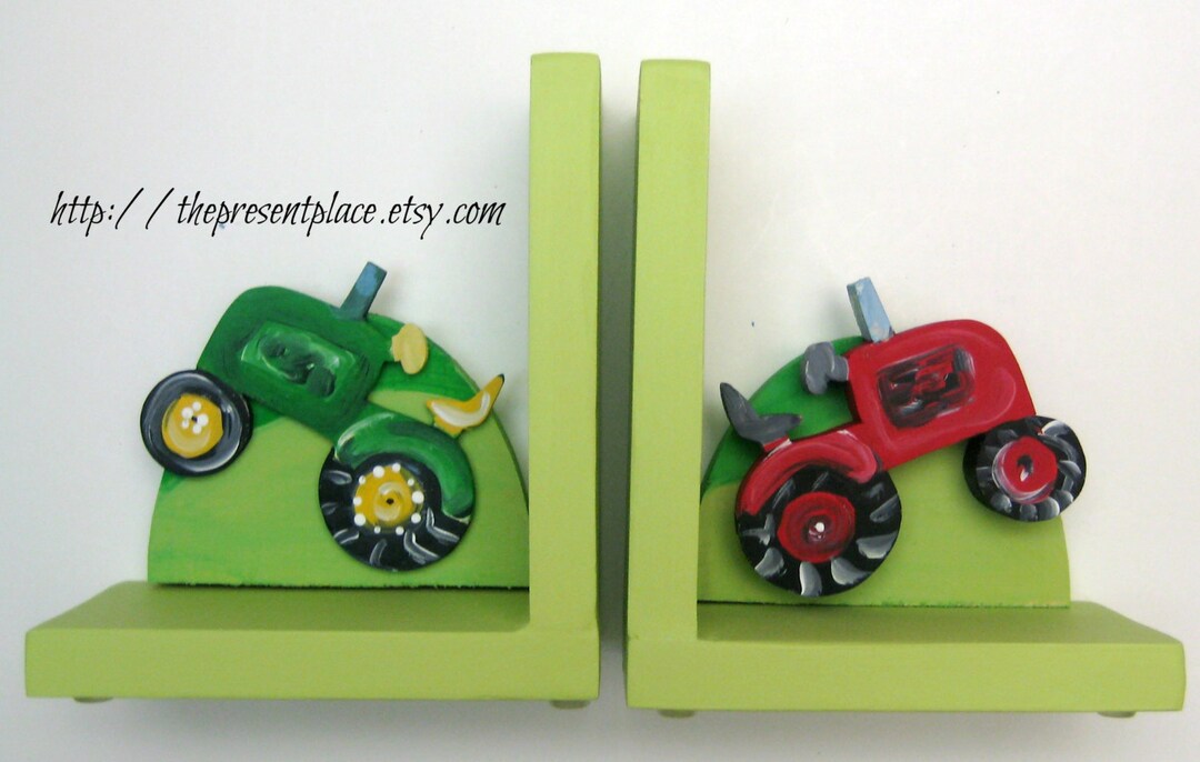 Tractor Bookends,tractors,farm Theme,farm Bookends,boys Bookends ...