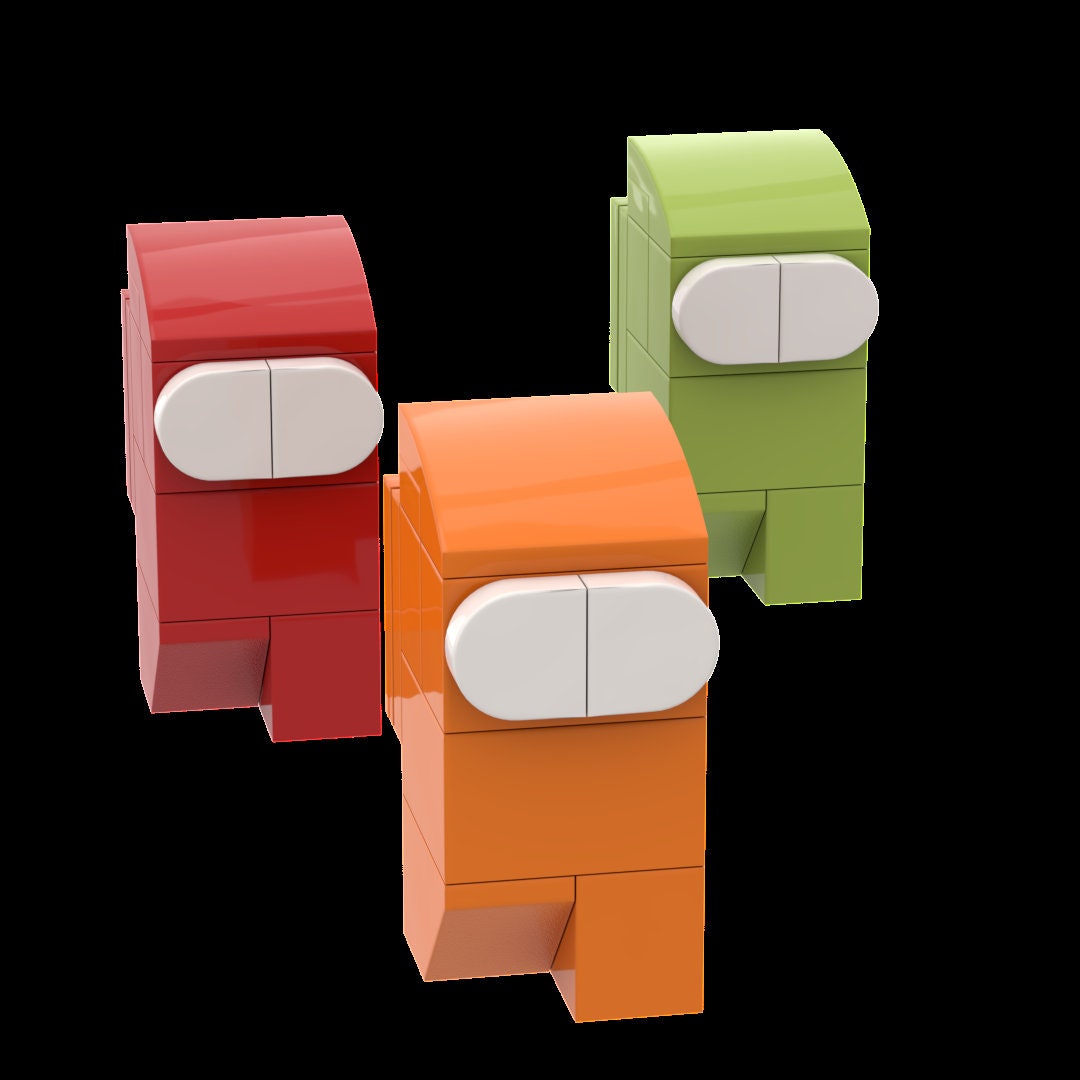Custom SUS Among Us Building Kit by Abbie Dabbles Made From Toy Bricks ...