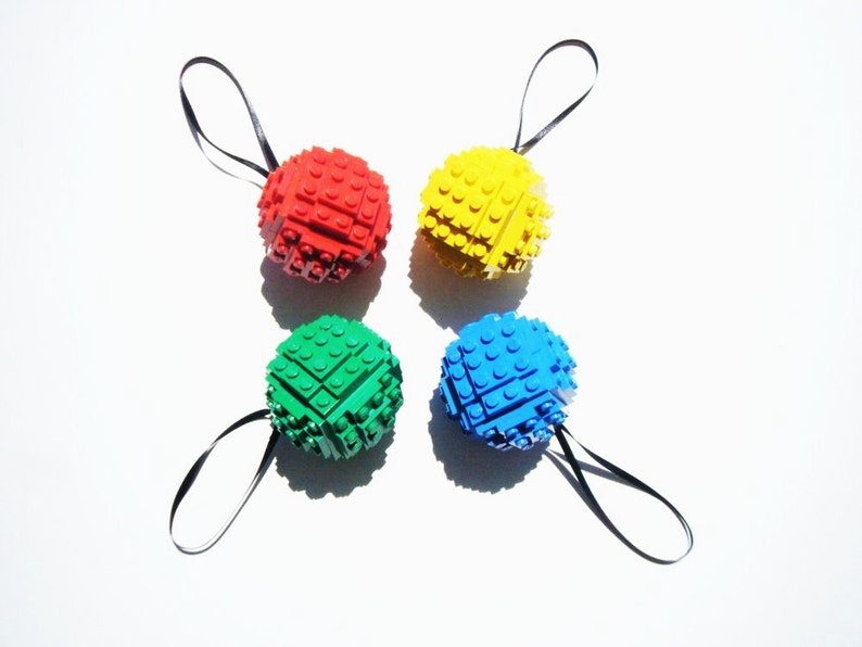 Green LEGO Brick Christmas Ball Ornament Kit - Etsy