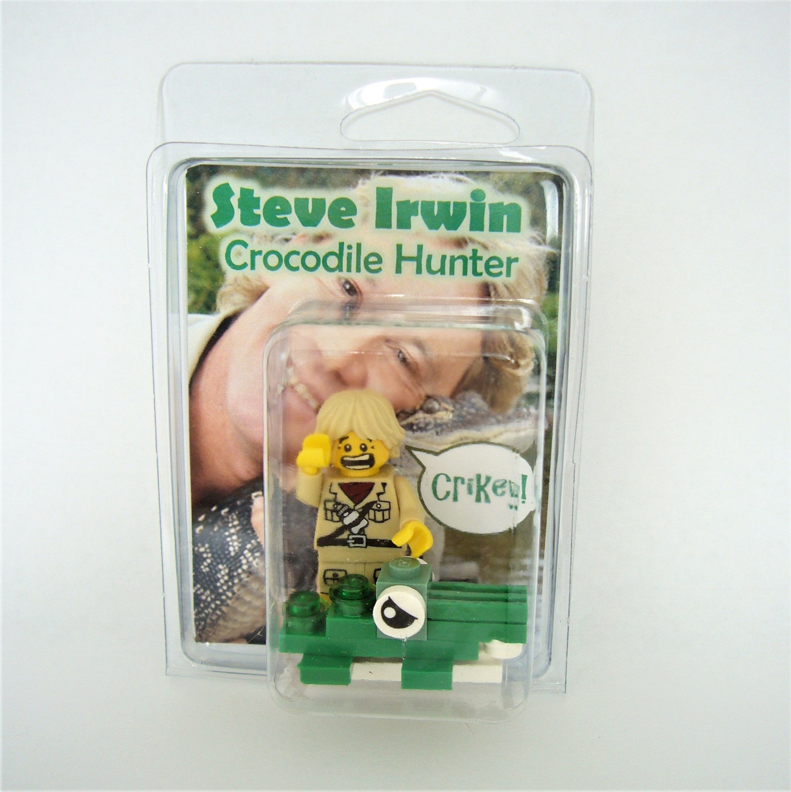 Custom Steve Irwin Minifigure with Crocodile | Etsy