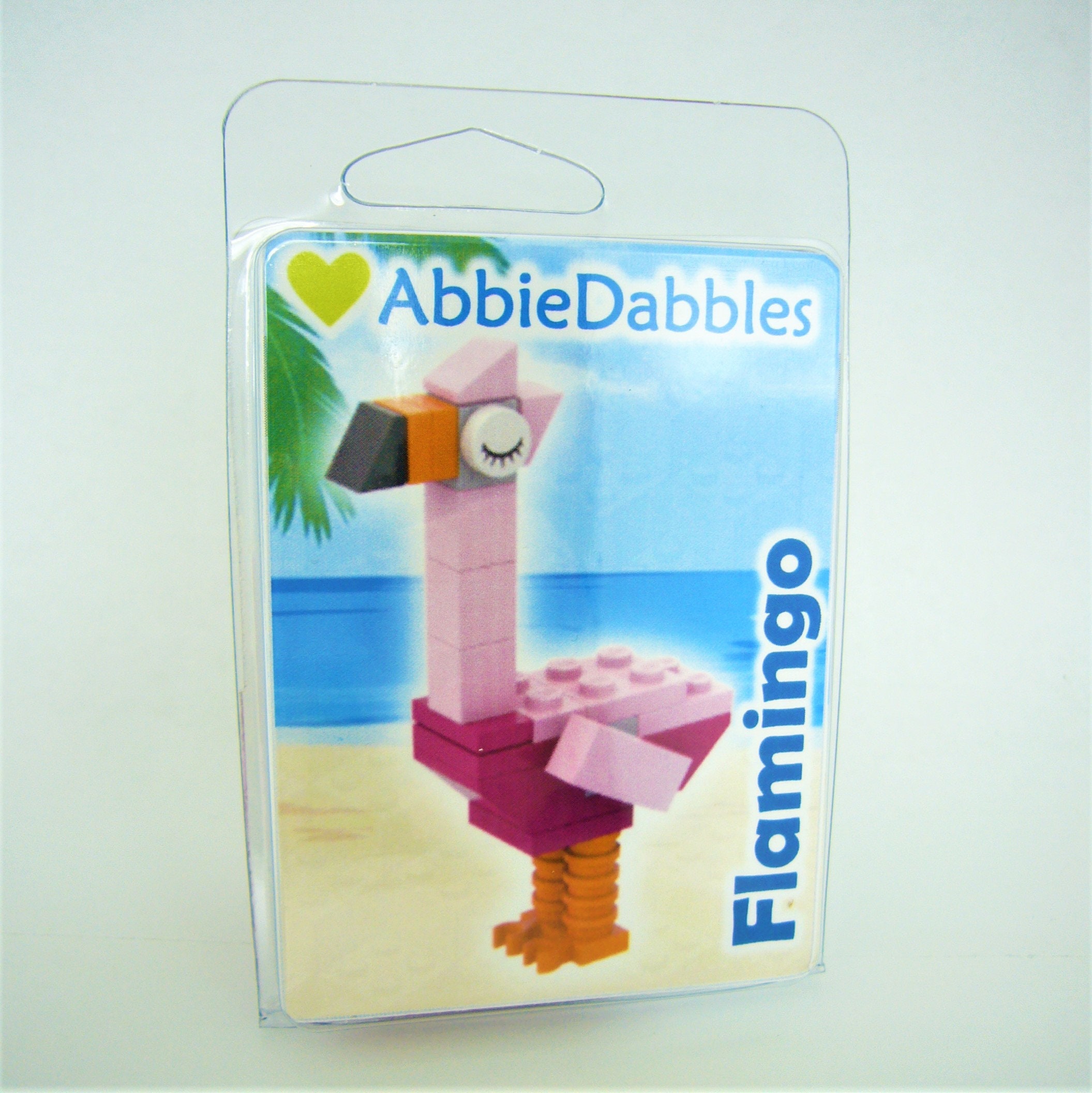 Flamingo Building Kit by Abbiedabbles Made From Toy Bricks - Etsy